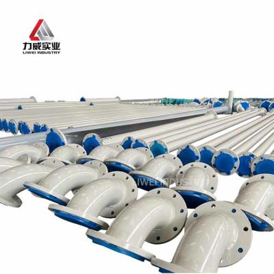 China Natural Rubber Lined Steel Pipe 6m 12m ISO9001 Corrosion Resistant for Chemical Mining Wastewater for sale
