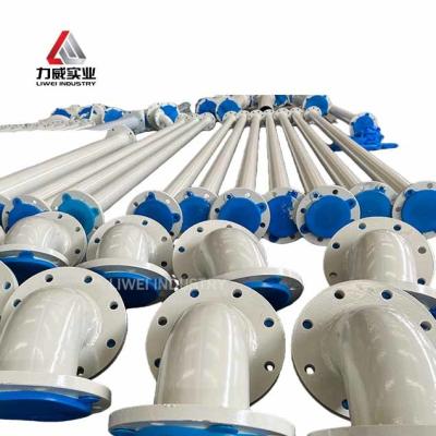 China Rubber Lined Pipe Carbon Steel 3-8mm Lining Natural Rubber Neoprene EPDM Nitrile High Abrasion Resistance for sale