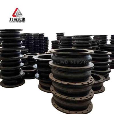 China Single Sphere Flexible Rubber Joint DN25-DN3400 Flanged EPDM Vibration Damping for sale