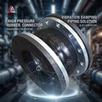 China Single Sphere Flexible Rubber Joint DN25-DN4000 PN6-PN40 Custom Flange Color DIN ANSI JIS for sale