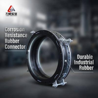 China Flexible Single Sphere Rubber Joint DN25-DN4000 -15°C to 150°C Oil Resistant Flange Connection for sale