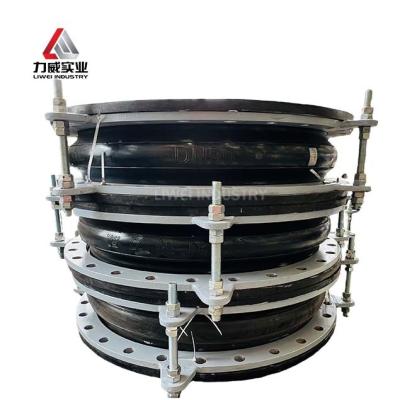 China Single Sphere Flexible Rubber Joint DN50-DN600 Flanged Air Media -15°C to 80°C for sale