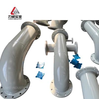 China Rubber Lined Pipe DN15-DN1200 Welding or Flange Connection Anti-Corrosion Carbon Steel for sale
