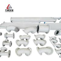 China Carbon Steel Rubber Lined Pipe 3-8mm Thickness ISO9001 Corrosion Resistant Flanged Pipe for sale