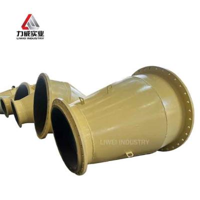 China Rubber Lined Pipe Customizable Length Flanged Connection ISO ASTM DIN Chemical Resistant for sale