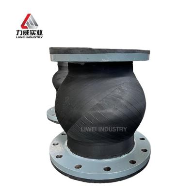 China Easy Installation Single Sphere Flexible Rubber Joint Bolted Type Temperature Range Minus 15 Celsius To 80 Celsius Durable For Mechanical Systems for sale