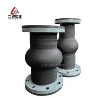 China Flange Connection Single Sphere Flexible Rubber Joint ANSI Standard 6-40 Bar Pressure Resistance for sale