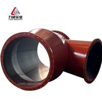 China Custom Rubber Lined Steel Pipe Fittings Elbow Reducer Tee OEM ODM Adjustable Wall Thickness for Mining Oil Gas Pipeline for sale