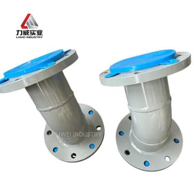 China Rubber Lined Pipe Fittings Elbow Tee Reducer Bend Connector Flanged DN25-DN2000 Corrosion Resistant Industrial for sale