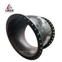 China Rubber Lined Pipe Fittings Elbow Tee Reducer Bend Flanged Connection Carbon Steel Shell Corrosion Resistant for sale