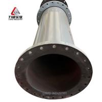 China High Temperature Pressure Resistant Rubber Lined Steel Pipe EPDM Natural Lining Flanged Connection for sale