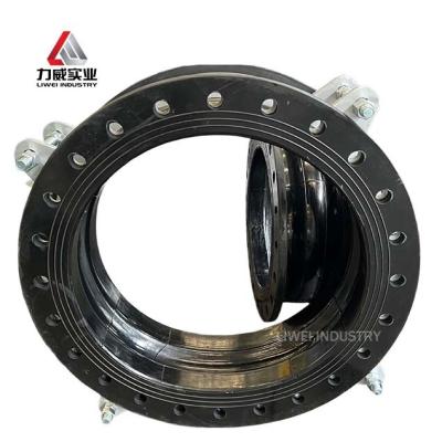 China Limit Rod Single Sphere Rubber Expansion Joint NBR Large Diameter Flange DIN ANSI JIS DN25-DN4000 for sale