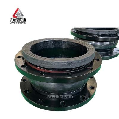 China UV Resistant Weatherproof Single Sphere Rubber Expansion Joint EPDM Flange DN15-DN4000 for sale