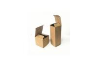 China Recycled Brown Kraft Gift Boxes Foldable Perfume Packaging Digital Printing for sale