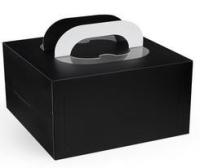 China Customized Shape Kraft Paper Box With Handle Environmental Friendly for sale