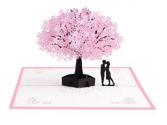 China 3D Colorful Paper Greeting Card Biodegradable For Holiday Decoration / Gift for sale