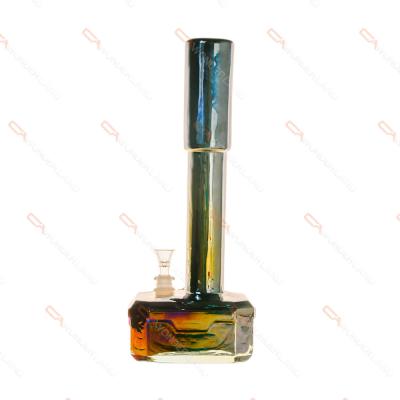 China HBS Electroplated Hammer Glass Bong 36cm 14.6 Inches Mixed Color Smoking Water Pipe for sale