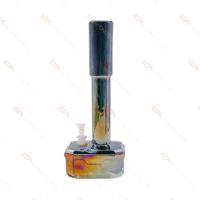 China HBS Electroplated Hammer Glass Bong 36cm 14.6 Inches Mixed Color Smoking Water Pipe for sale