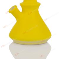 China Durable Bright Yellow Ceramic Bong 10 / 14mm Low Profile Removable Stem for sale