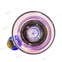 China 16cm 6.29 Inch Smoking Glass Bong Double Layer Coating Skeleton Dab Rig 14mm 18mm Joint for sale