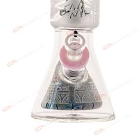 China 31cm Smoking Glass Bong Inner Sandblasted Triangle Inner Layer HBS Materials for sale