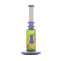 China Double Layers Smoking Glass Bong Pipe 8.3 Inches Multiple Honeycomb Totem for sale