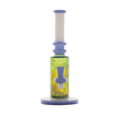 China Double Layers Smoking Glass Bong Pipe 8.3 Inches Multiple Honeycomb Totem for sale