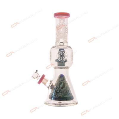 China 12 Inch Glass Bong with Inner Perc Stone Like Texture 18F Joint 5mm Thick for sale