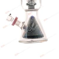 China 12 Inch Glass Bong with Inner Perc Stone Like Texture 18F Joint 5mm Thick for sale