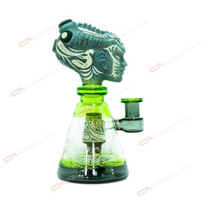 China 30cm Height Smoking Glass Bong Indian Style Oem Logo for sale