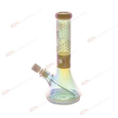 China Electroplating Process Smoking Glass Bong 33 Cm Height for sale