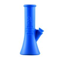 China 9 Inch Soft Feeling Silicone Water Bong Mix Color Printed for sale