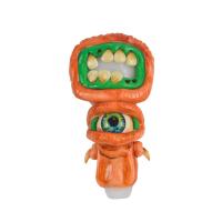 China 125mm Glass Hand Pipe 3D Weird Monster Design Spoon Pipe 20mm Bowl for sale