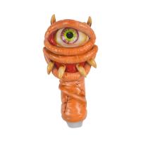 China 125mm Glass Hand Pipe 3D Weird Monster Design Spoon Pipe 20mm Bowl for sale