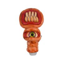 China 125mm Glass Hand Pipe 3D Weird Monster Design Spoon Pipe 20mm Bowl for sale