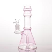 China Glass Dab Rig 8.5 Inches Triangle Base Beaker Shape Oil Dab Rig for sale