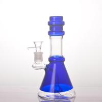 China Glass Dab Rig 8.5 Inches Triangle Base Beaker Shape Oil Dab Rig for sale