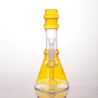 China Glass Dab Rig 8.5 Inches Triangle Base Beaker Shape Oil Dab Rig for sale