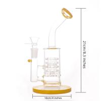 China 8.3 Inch Glass Dab Rig Recycler with Matric Percolator 14mm Female Joint 5mm Thick for sale