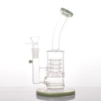 China 8.3 Inch Glass Dab Rig Recycler with Matric Percolator 14mm Female Joint 5mm Thick for sale
