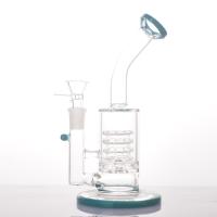 China 8.3 Inch Glass Dab Rig Recycler with Matric Percolator 14mm Female Joint 5mm Thick for sale