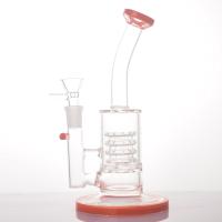 China 8.3 Inch Glass Dab Rig Recycler with Matric Percolator 14mm Female Joint 5mm Thick for sale