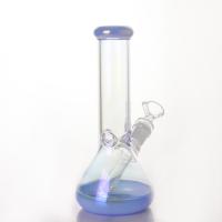 China 8.5 Inch Glass Beaker Bong Iridescent Rainbow Electroplated 18mm Female Joint for sale