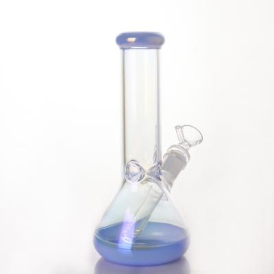 China 8.5 Inch Glass Beaker Bong Iridescent Rainbow Electroplated 18mm Female Joint for sale