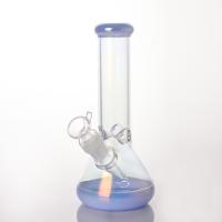 China 8.5 Inch Glass Beaker Bong Iridescent Rainbow Electroplated 18mm Female Joint for sale