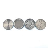 China Glow in the Dark 4 Layer Zinc Alloy Herb Grinder 55mm with Kief Catcher and Scraper for sale