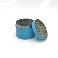 China Glow in the Dark 4 Layer Zinc Alloy Herb Grinder 55mm with Kief Catcher and Scraper for sale