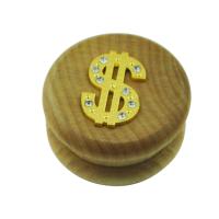 China Rosewood 2.12 Inch 2 Layer Herb Grinder with Zinc Teeth Custom Logo for sale