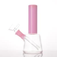 China 6.5 Inch Glass Beaker Bong Straight Pipe Neck 14mm Female Joint 5mm Thick for sale