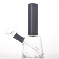 China 6.5 Inch Glass Beaker Bong Straight Pipe Neck 14mm Female Joint 5mm Thick for sale